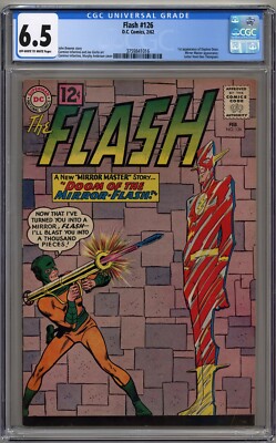 FLASH #126 CGC 6.5 OFF-WHITE TO WHITE PAGES DC COMICS 1962 | eBay