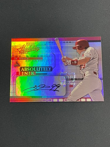 2002 Playoff Absolute Memorabilia Absolutely Ink So Taguchi AUTO ...