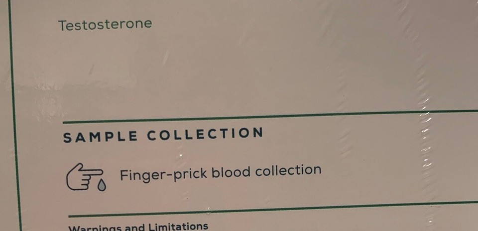 Everlywell Testosterone Home Test Kit - T Level - Blood Prick Sample ...