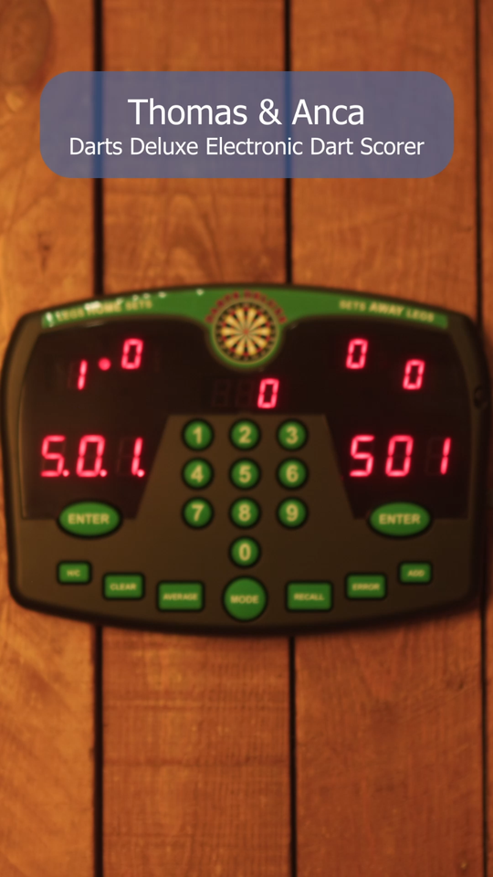 Dart Scorer Scorer Darts Deluxe Scoreboard Electronic with Hyperflight ...