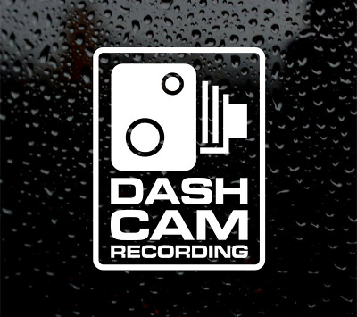 Dash Cam Recording Funny Car Sticker - Decal Bumper Window Video CCTV ...