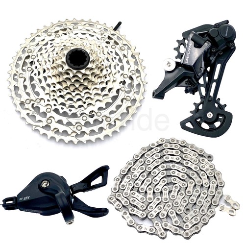 4pc Shimano Deore M6100 12 Speed Drivetrain Groupset 51T MTB Micro ...