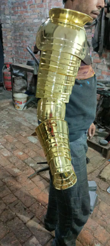 Halloween Costumes Medieval Single Pauldron Metal Sleeve Shoulder Arm ...