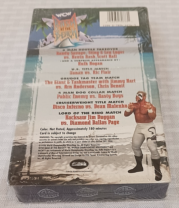 FACTORY SEALED Watermark WCW Wrestling VHS Video PPV WWE 1996 Bash ...