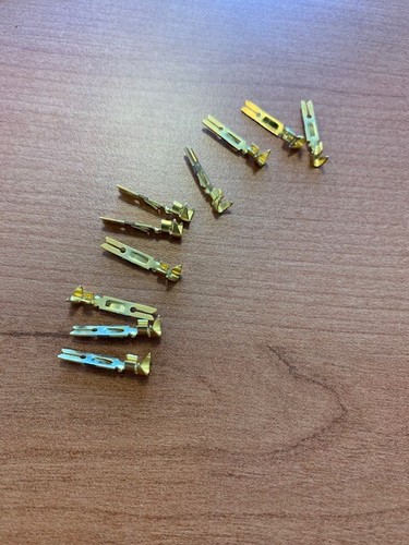 10 pieces original EDAC pin C crimp contacts male/fem gold-plated new ...