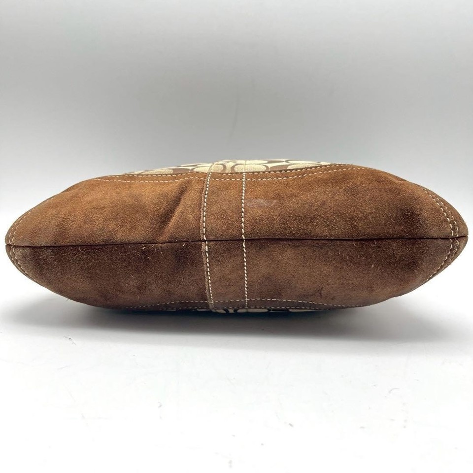 Borsa a tracolla firmata Coach 3574 tracolla marrone tela scamosciata 〇 ...