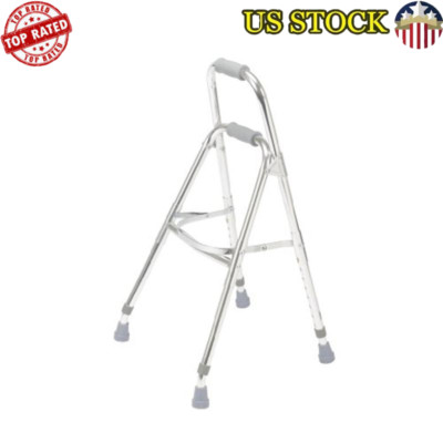 Aluminum One Arm Walker Adults Lightweight & Stable Easy Fold 300lbs ...