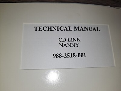 Harris Technical Manual CD Link Nanny STL Link transmitter equipment ...