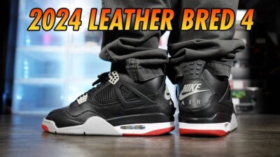 Air Jordan 4 Retro Bred Reimagined Black Red Grey Men's Air Jordan 4 Retro Bred Reimagined Black Red Grey Men's