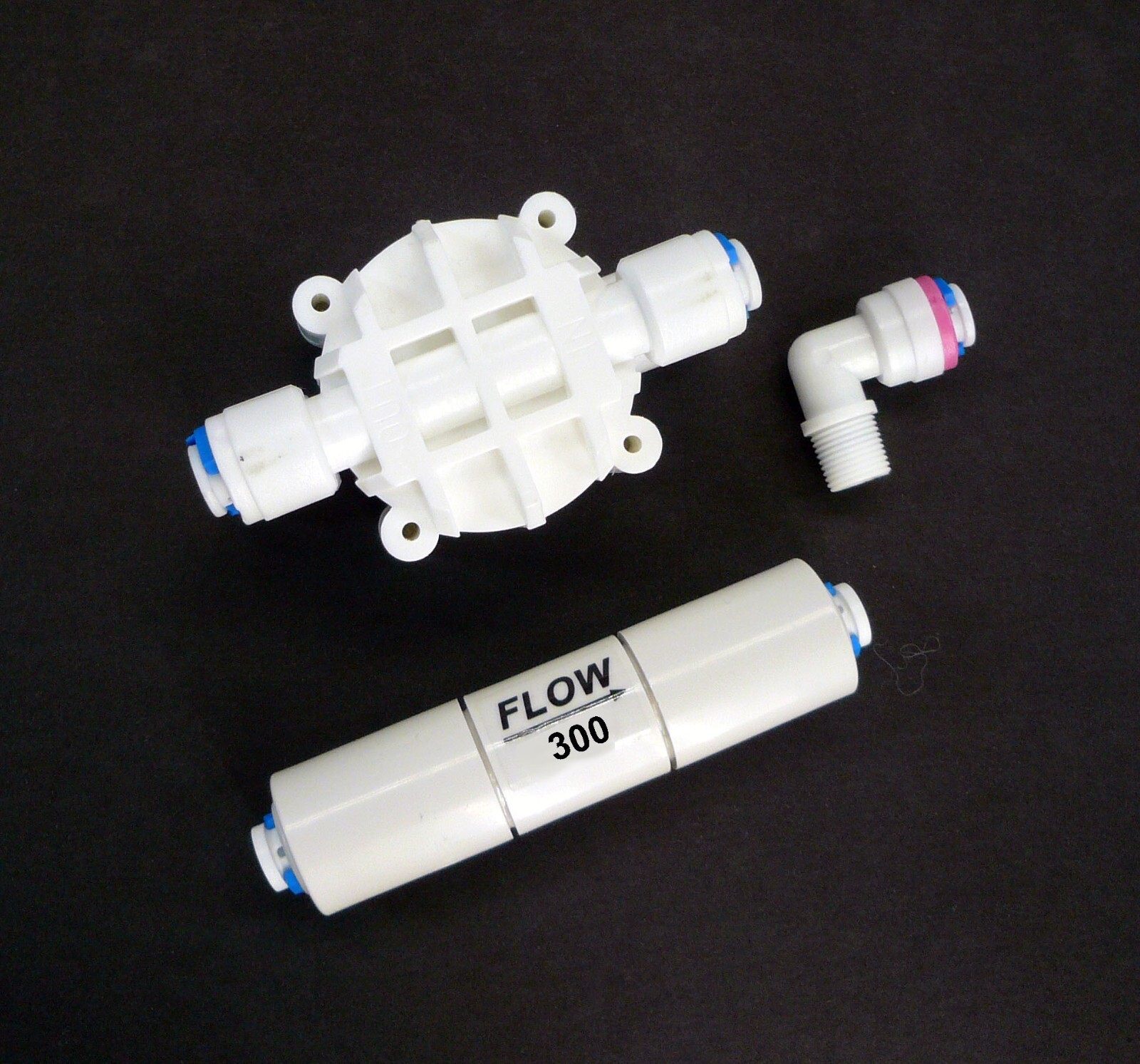 RO Check Valve elbow, Flow Restrictor 300 ML & Automatic Shut off valve ...