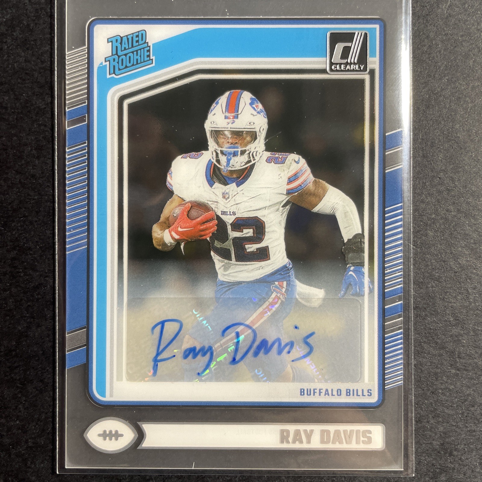 2024 Panini Clearly Donruss Autographs #88 Rated Rookie Ray Davis ...