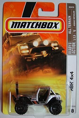 Matchbox 2008 MBX #88 MBX 4x4 - (Jeep) - Silver - All Terrain 1/13 | eBay