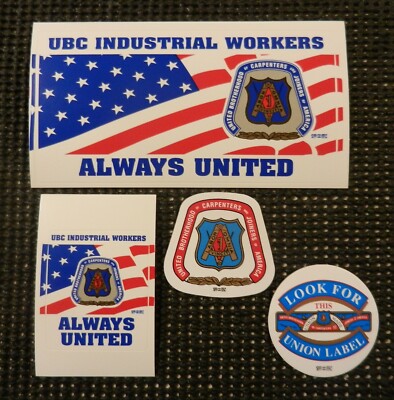 ubc united brotherhood of carpenters Stickers (FREE SHIPPING) | eBay