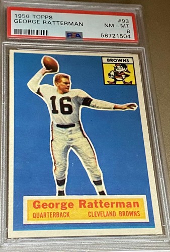 1956 Topps George Ratterman #93 PSA 8 NM-MT | eBay