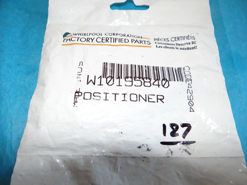 Whirlpool Kenmore WPW10195840 W10195840 Dishwasher Rack Positioner | eBay