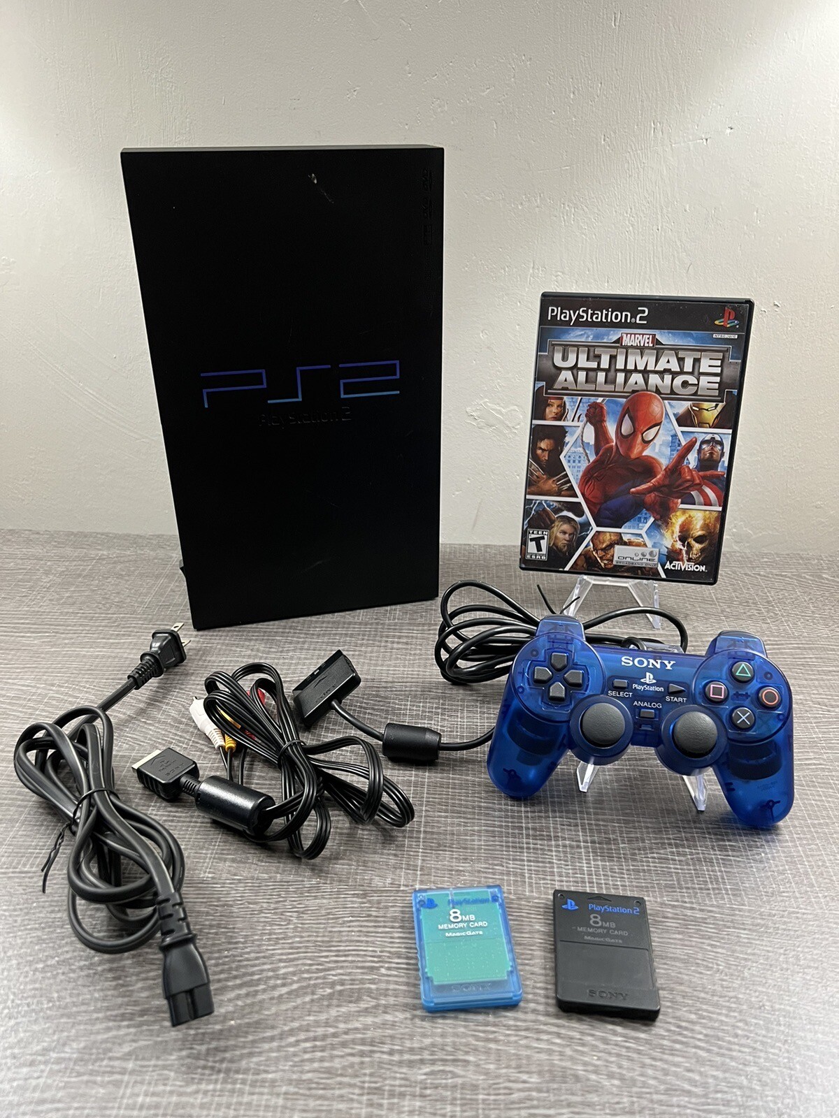 Sony PlayStation 2 PS2 SCPH-39001 Console 1 Controller 1 Game 2 8MB ...