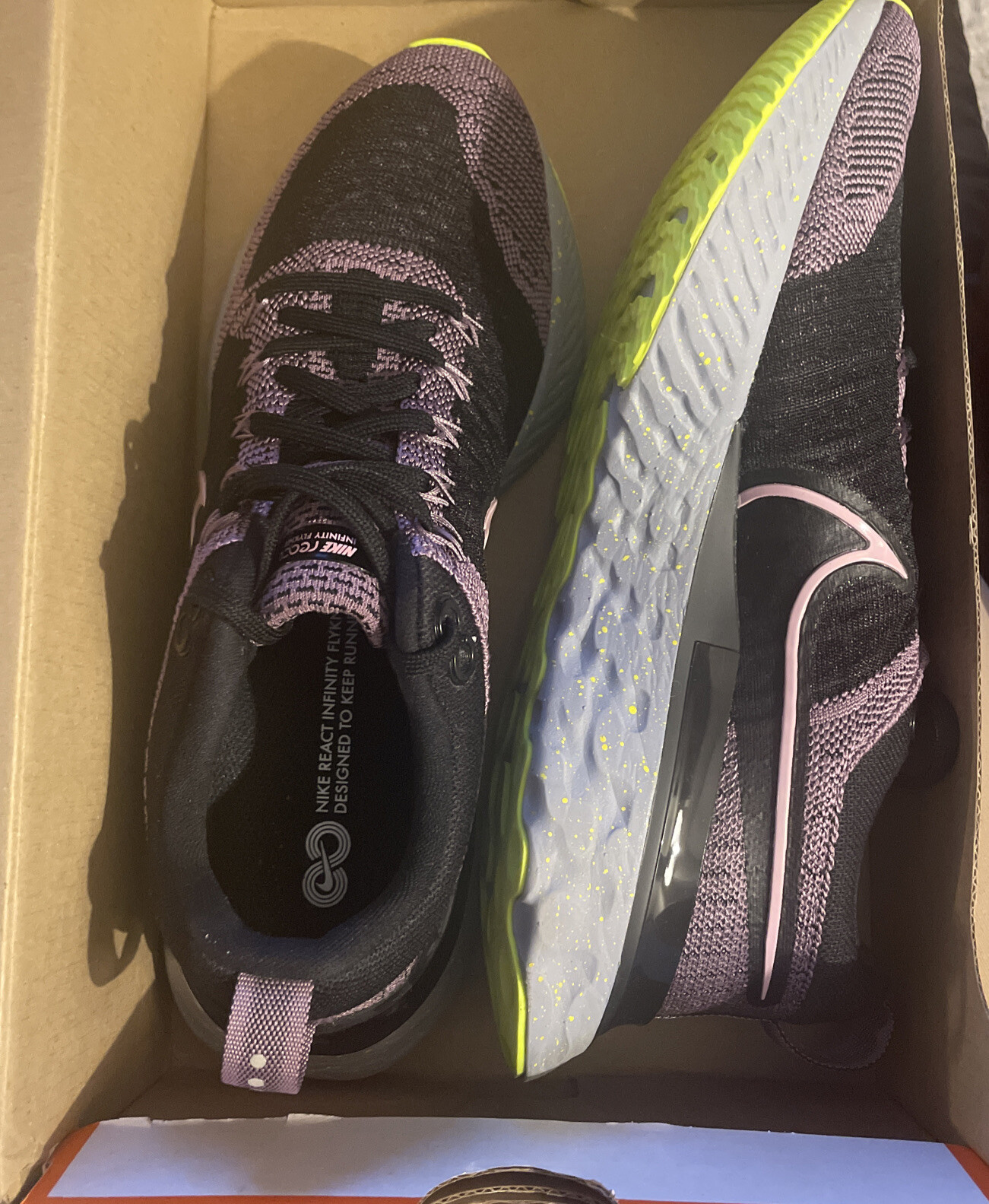Size 8.5 - Nike React Infinity Run Flyknit 2 Violet Dust 2021 for sale online | eBay