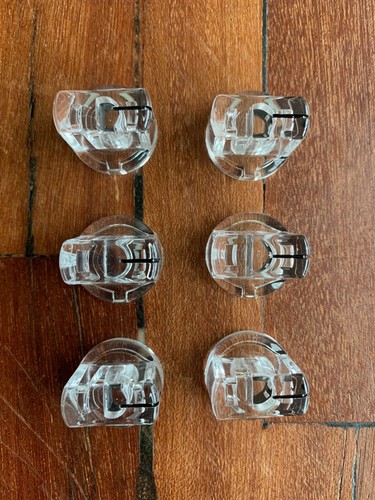 Clear Davies 1510 Guitar Effects Pedal Set of 6 Control Knobs Fits Line ...