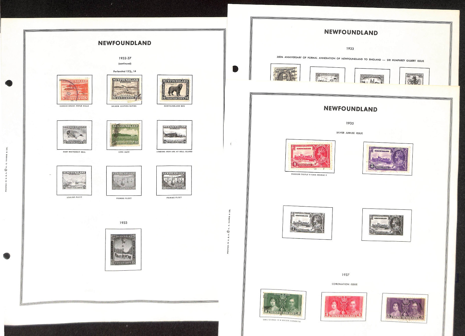 Newfoundland Stamp Collection on 30 Harris & Stock Pages (AJ) | eBay