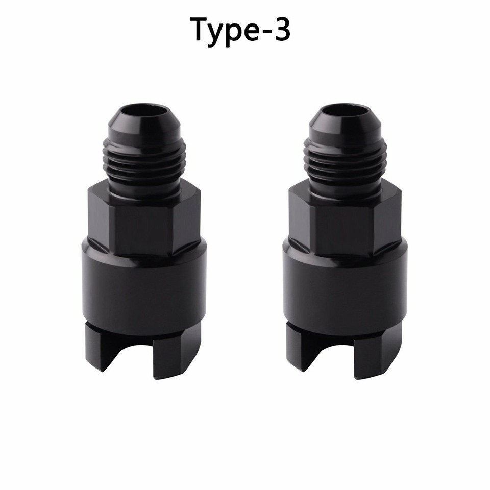 GM LS LS1 LS3 -6AN to 3/8” Hose Quick Connect Fuel Rail Line Adapter ...