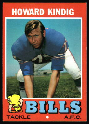 1971 Topps Howard Kindig #33 Buffalo Bills | eBay