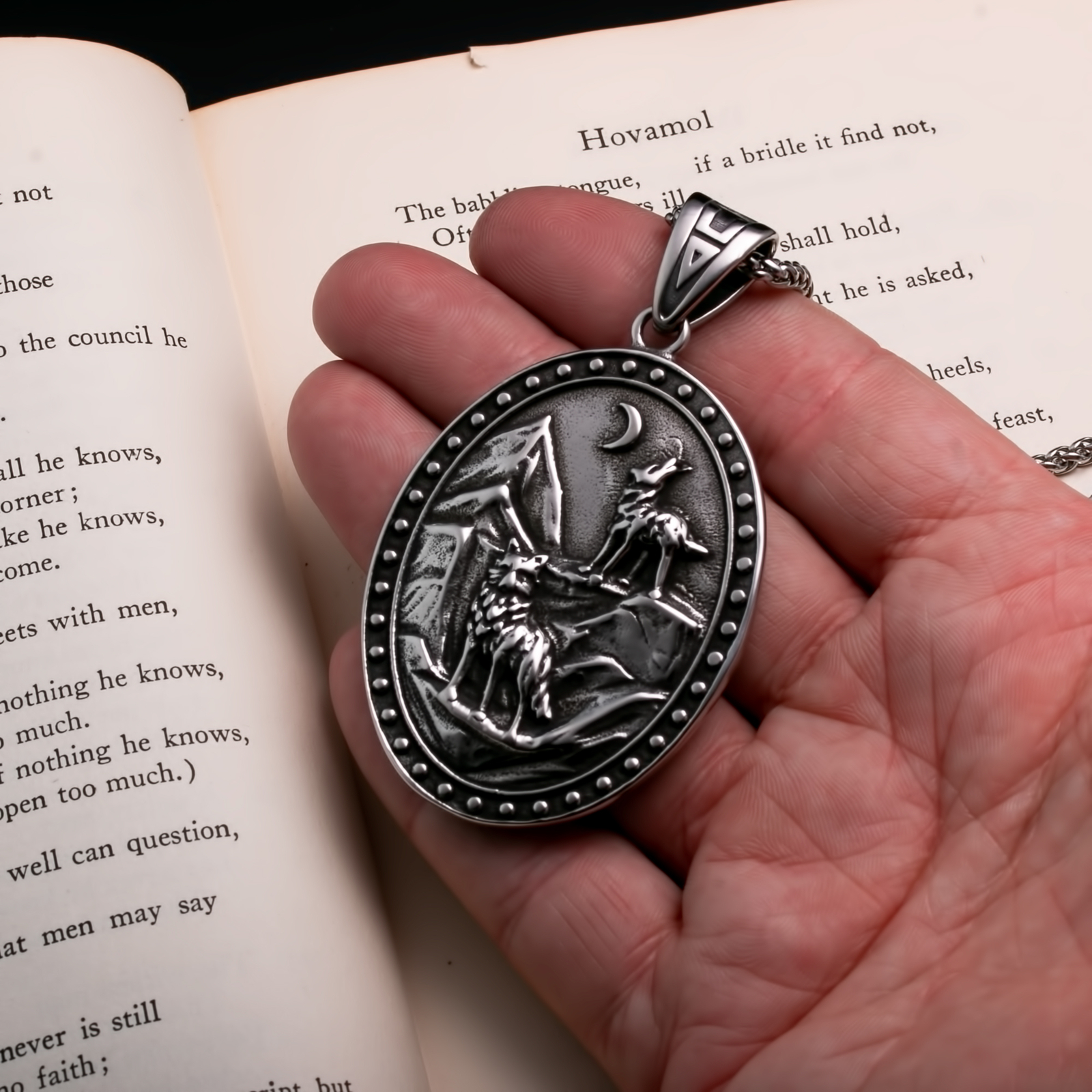 Viking Odin Medallion Stainless Steel Pendant Necklace | eBay