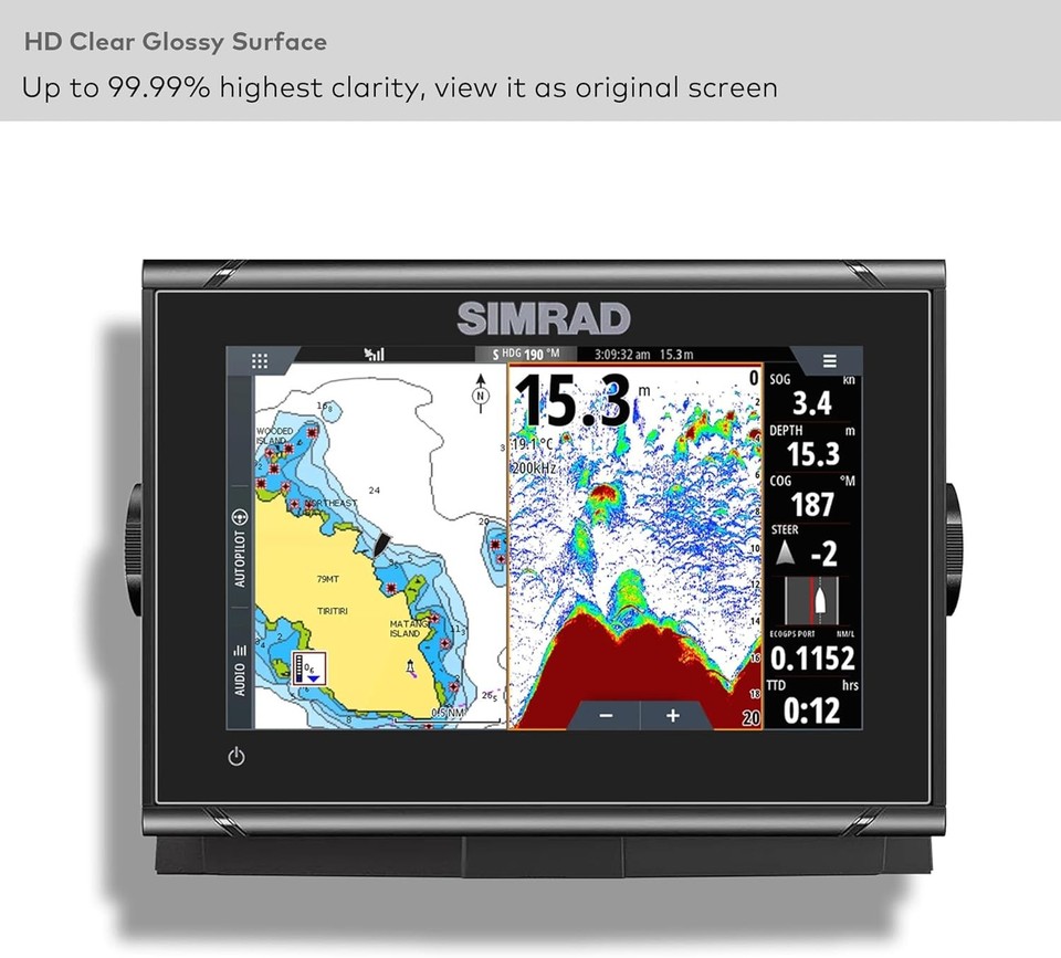 Tempered Glass Screen Protector designed for Simrad GO7 XSR - 7" - HD ...