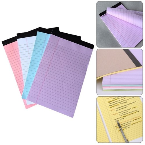 4 Pcs/Set 50 Sheets Notepad Lined Note Paper Writing Pad Legal Pad for ...