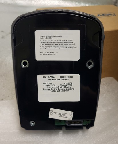 Allegion Schlage 24670119 Smart Card Reader Module Keyless Entry MT2 ...