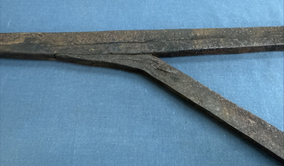 Vintage Antique Hand Forged Wrought Iron Fireplace Crane Swing Arm | eBay