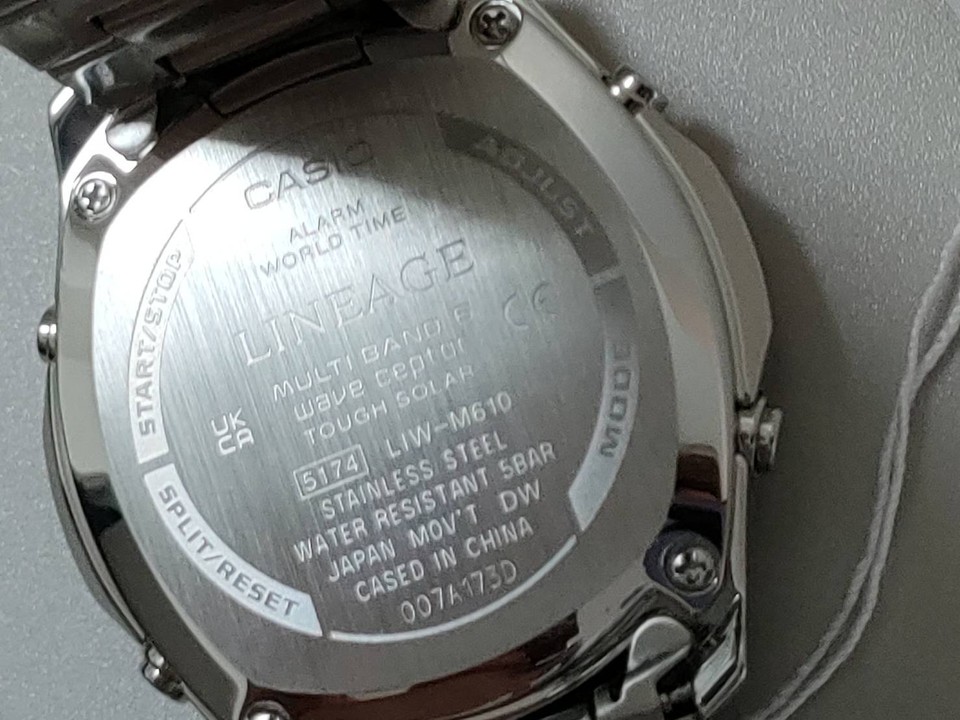 CASIO LINEAGE LIW-M610D-2AJF Multiband 6 Solar Radio Men Watch Navy ...