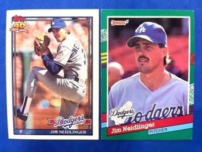 MLB - Jim Neidlinger 1991 Topps & 1991 Donruss Baseball - Dodgers | eBay