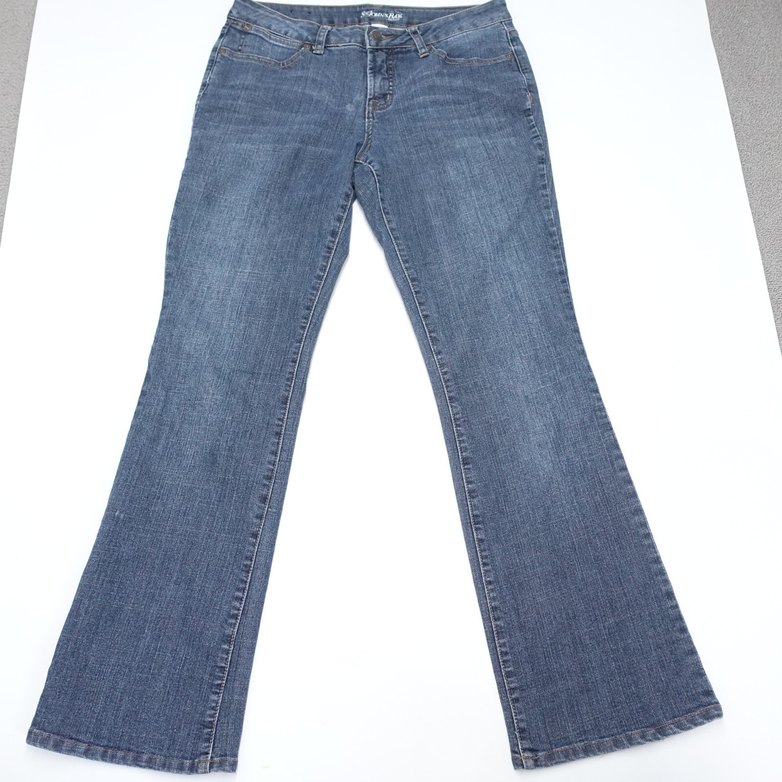 St. John's Bay Jeans Women's Size 10 Blue Medium Wash Denim Mid-Rise ...