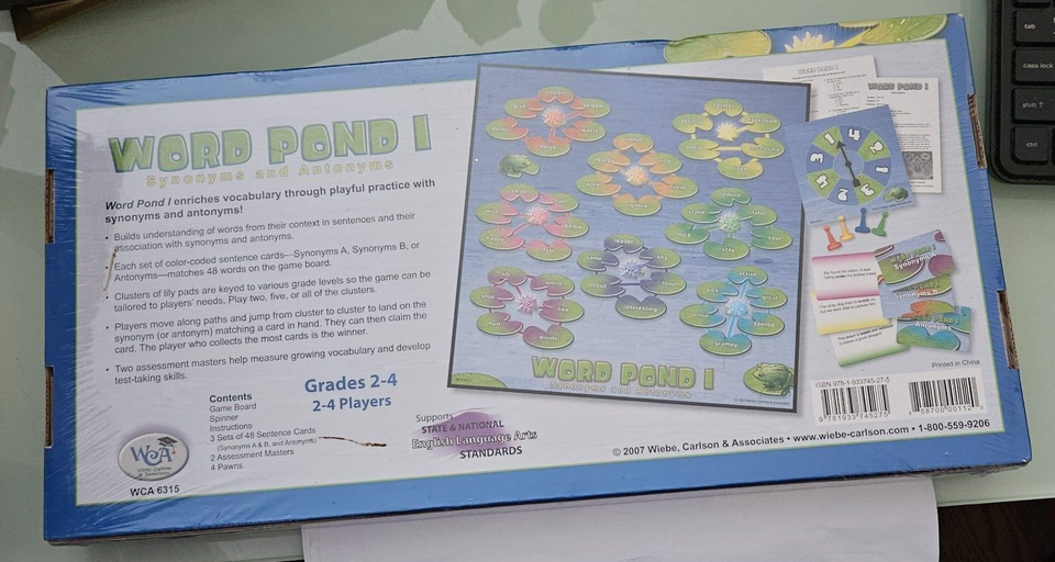 wca wiebe carlson & associates WORD POND I SYNONYMS ANTONYMS NEW corner ...