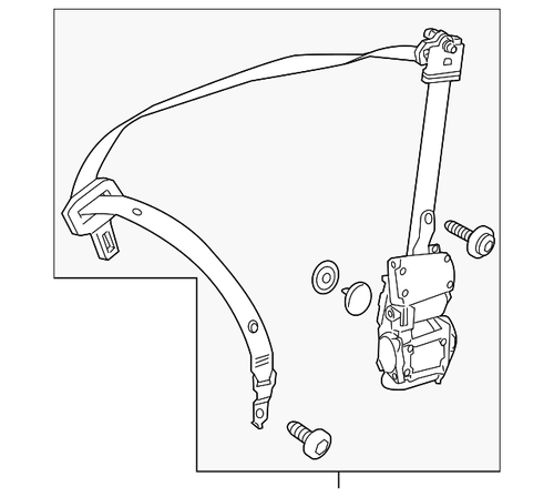 Genuine Mercedes-Benz Lap & Shoulder Belt 253-860-13-00-9C94 | eBay