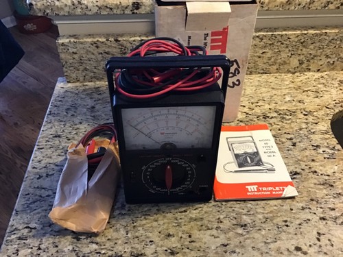 Vintage Triplett Model 60 Type 2 VOM Analog Portable Multimeter Only ...