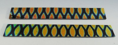 GlassHopper Dichroic Glass coe 90 Rainbow Marquis Pattern Std Black | eBay