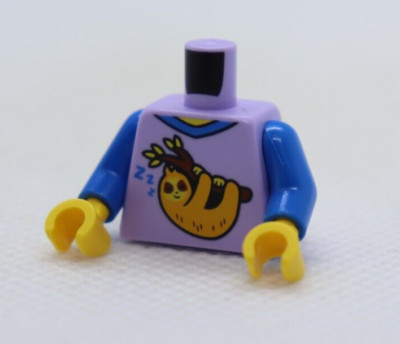 TORSO - V-Neck Sloth Sleeping Leaves Dreamzzz 71469 71457 LEGO ...