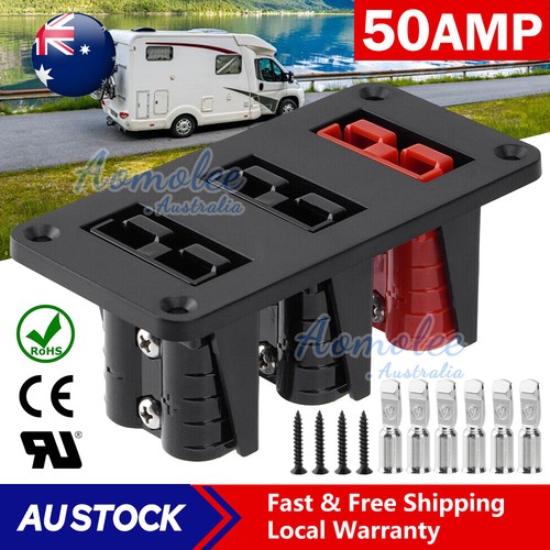 Flush Mount Triple Anderson Plug Panel SB50 50Amp l PLUS FREE Dust ...