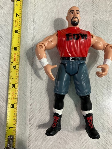 ECW Bash Of The Brawlers Justin Credible Wrestling Figure WWF RED SHIRT ...
