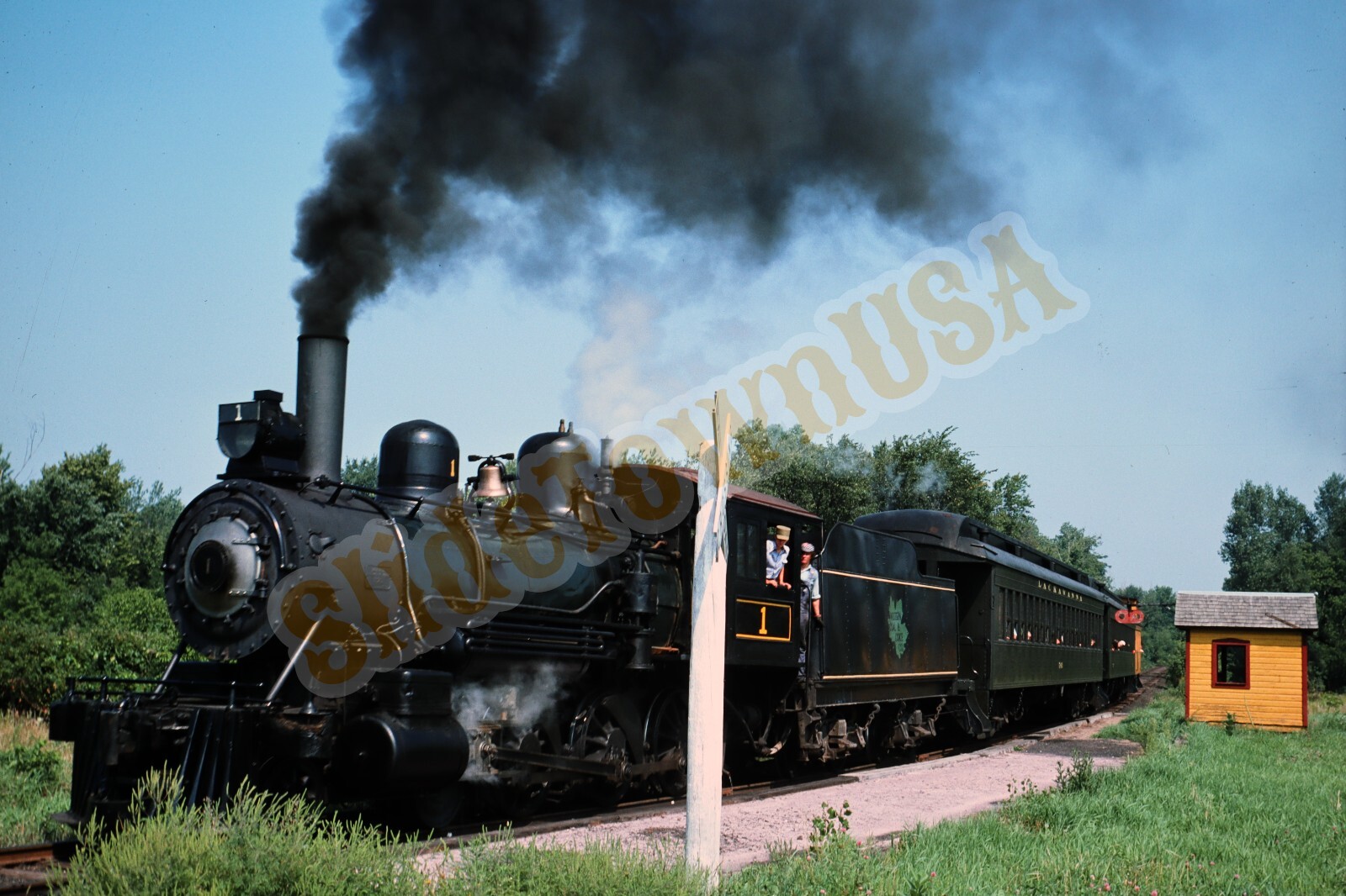 Vtg 1976 Train Slide 1 Western Coal & Coke Co. Steam Engine X4J025 | eBay