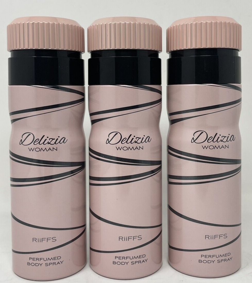 Riffs Women DELIZA Body Spray { 3 Bottles} 200ml FREE SHIPPING | eBay