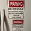 Funny Beer Fridge Vintage Sticker Sign, Hilarious Fridge Stickers ...