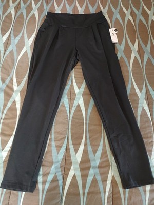 Apana yoga Pants Leggings Size M Black Extended Waistband Brand New | eBay