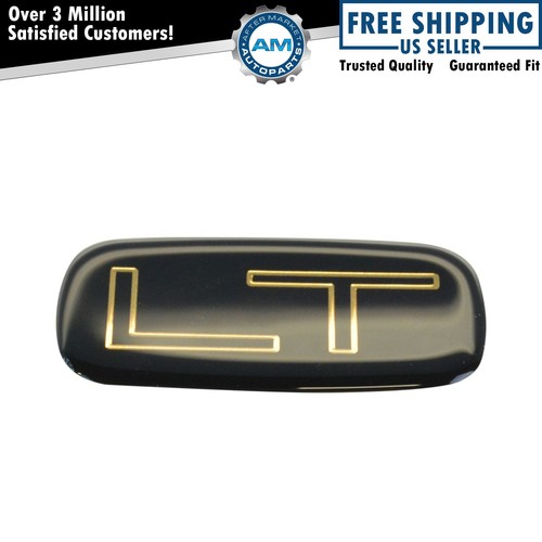 OEM 15036136 LT Nameplate Emblem Black & Gold for Chevy Pickup Truck ...