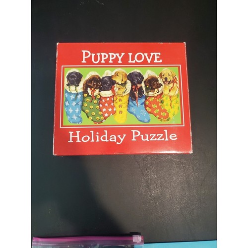 Vintage Current Holiday Jigsaw Puzzle 1000 Pc Puppy Love | eBay