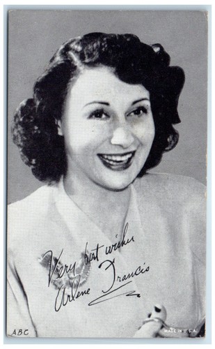 Arlene Francis Curly Hair American Actress Studio Portrait Exhibit ...