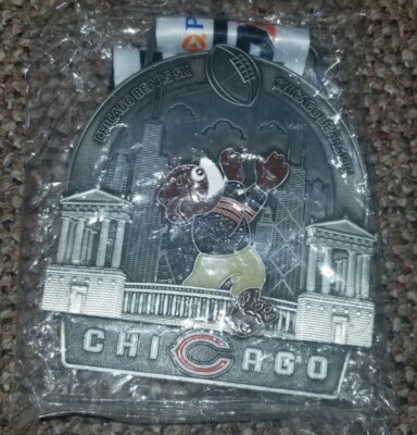 Chicago Bears 5K Medal Race Running Nfl Football New sealed package | eBay