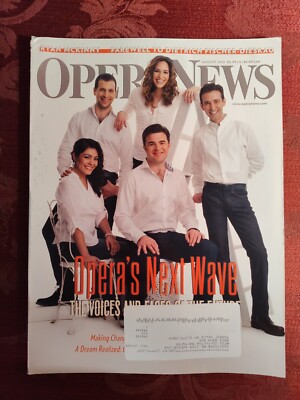Rare METROPOLITAN OPERA NEWS Magazine August 2012 Next Wave Singers | eBay