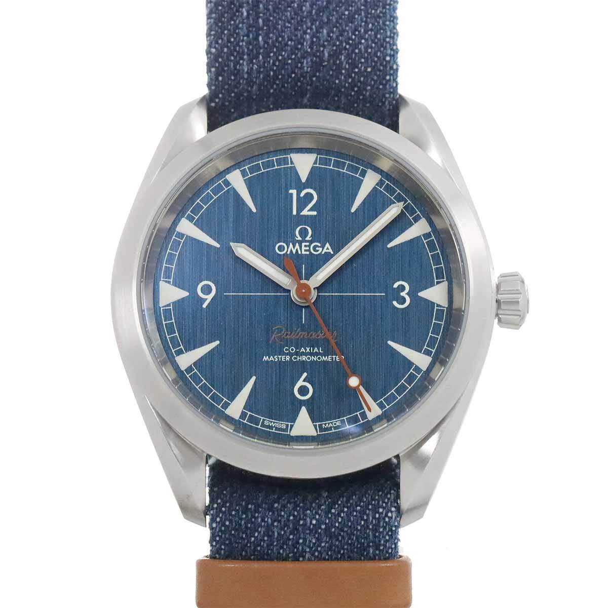 OMEGA Seamaster Railmaster 220 12 40 20 03 001 Blue Dial Mens Watch ...